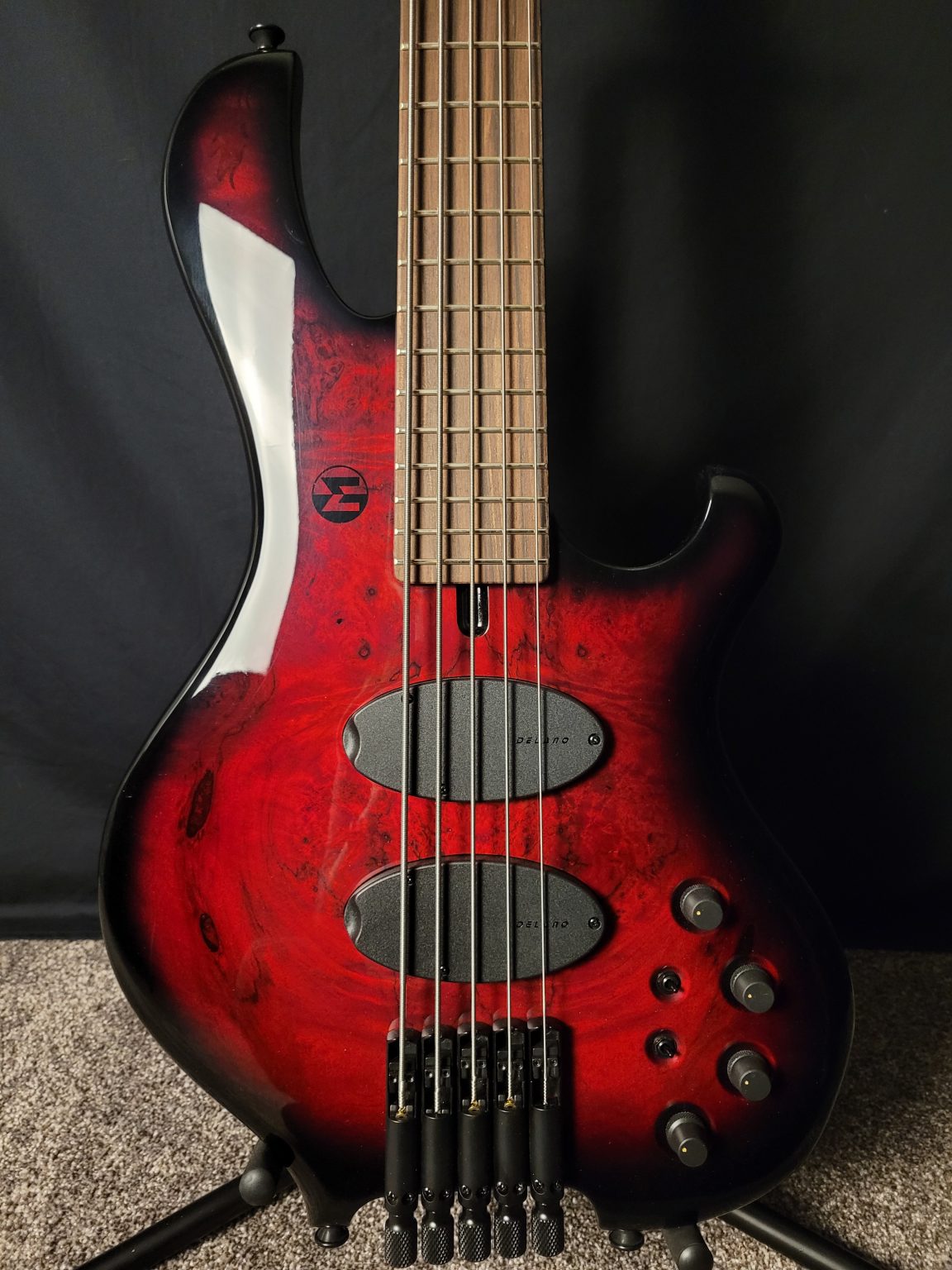 Maruszczyk Headless Frog, 5-String, Transparent Red BurstON SALE ...