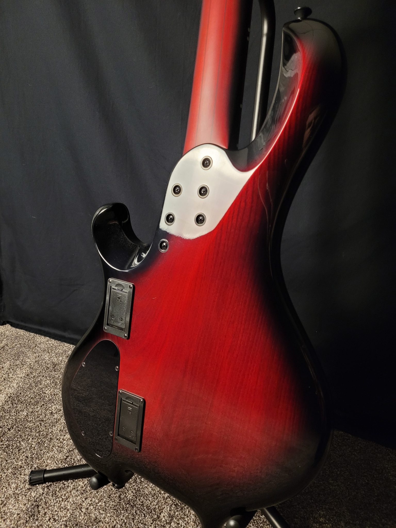 Maruszczyk Headless Frog, 5-String, Transparent Red BurstON SALE ...