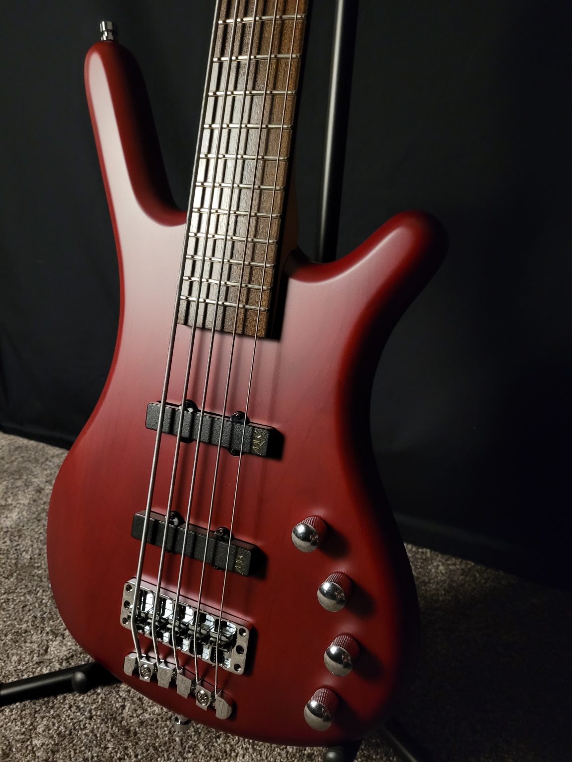 Warwick RockBass Corvette Basic, 5-String - Burgundy Red Transparent ...